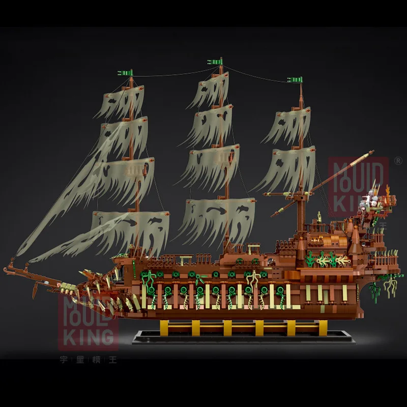 Tiktok Mould King 13138 Flying Dutchman Ship Building Blocks Toys Diy ...