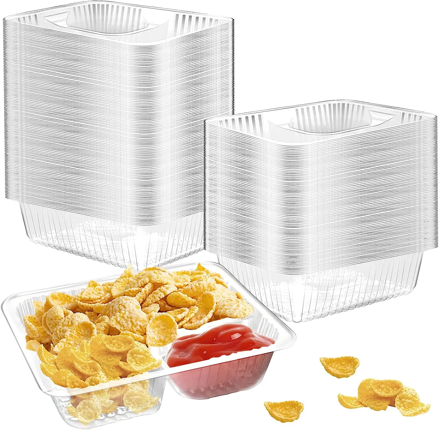 12oz Plastic Nacho Disposable Tray for Cheese Dip Concession Stand ...