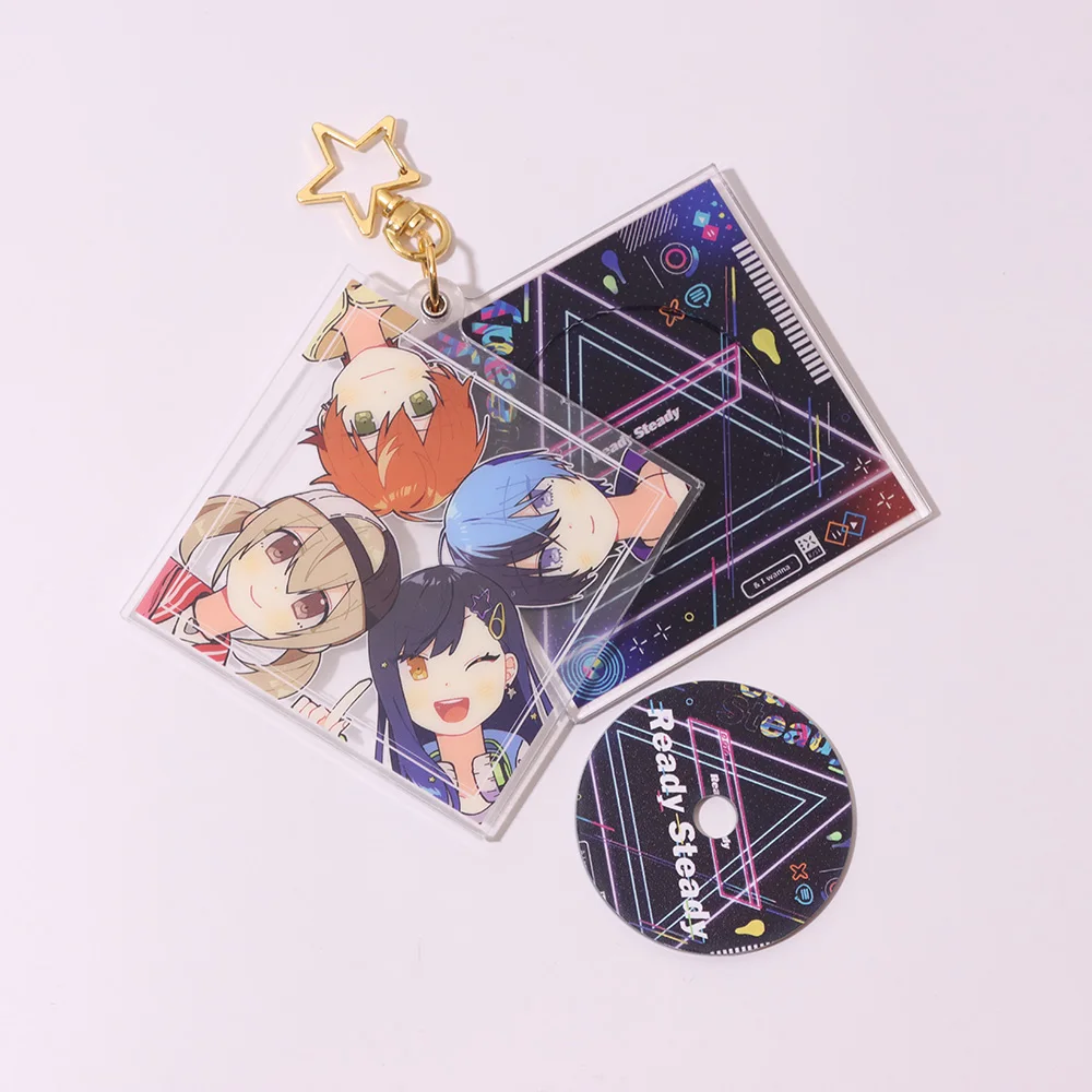 Make Your Own Design Printed Custom Anime Acrylic Keychain Holographic ...