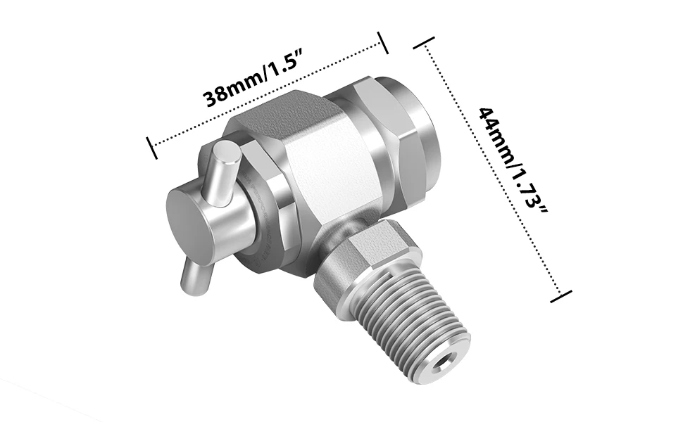 Nicecnc 5000 PSI No Loss Air Chuck for Nitrogen Shock Valve