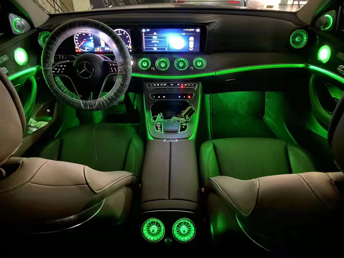 Turbine Air Outlet Vents Whit Ambient Light For Mercedes Benz E-calss ...