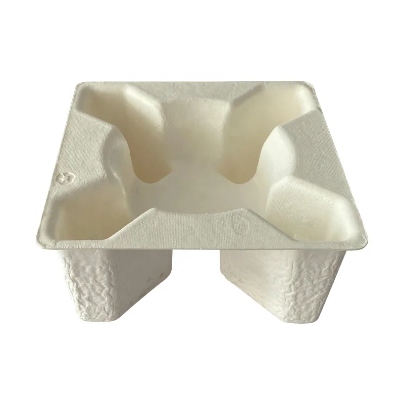 New Sustainable Custom Molded Pulp Packaging Paper Tray For Electronic ...