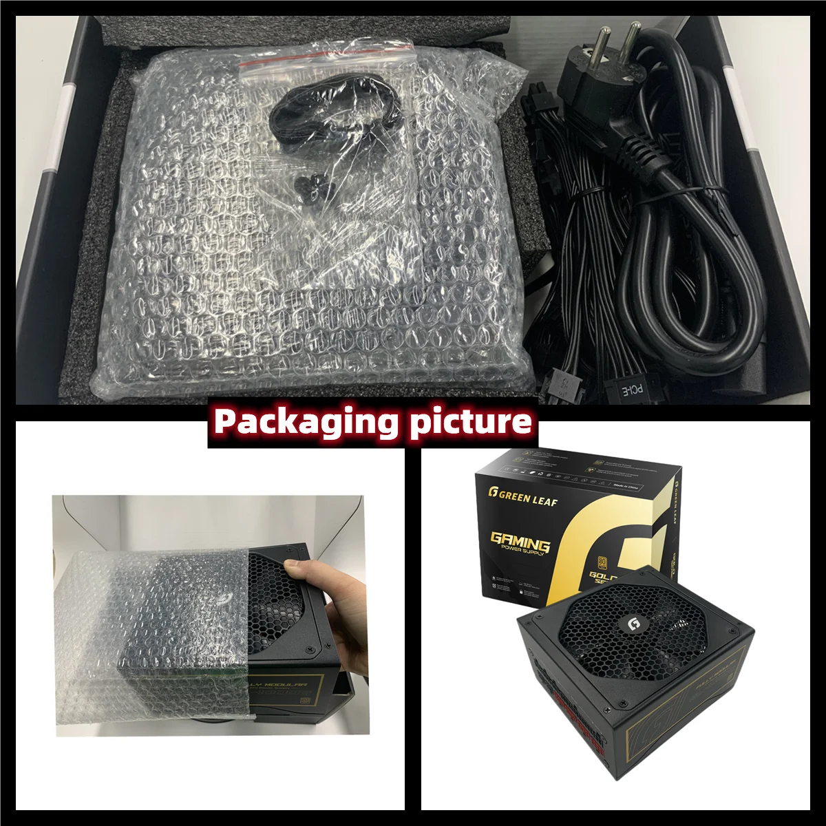 Greenleaf 24PIN 850W 80Plus Gold Full Module Power Supply for Gaming ...