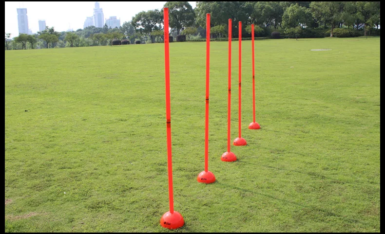 Agility Slalom Poles - 6FT Football Soccer Training Equipment with ...
