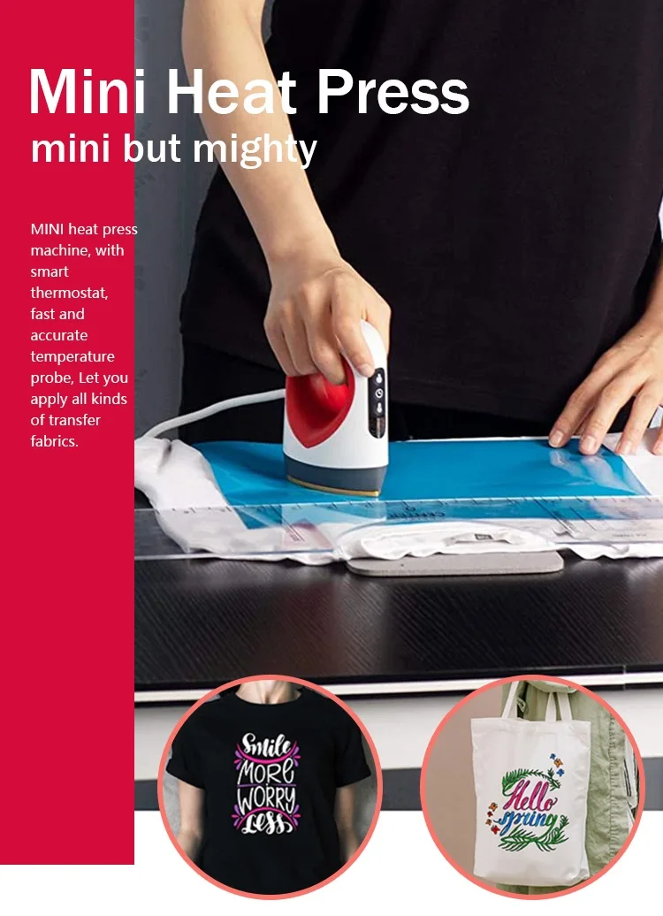 Freesub Mini Portable Heat Press Machine - Easy T-Shirt Printing