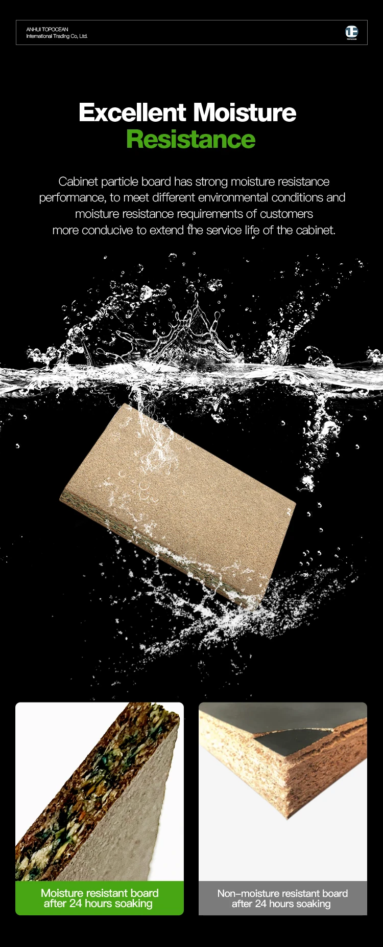 Topocean E0 E1 Grade Manufacturing Chipboard 18mm Melamine Raw Particle ...