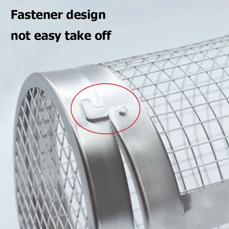 Many Size Barbecue Cage Cylinder Stainless Steel Bbq Cage Round Smoked ...