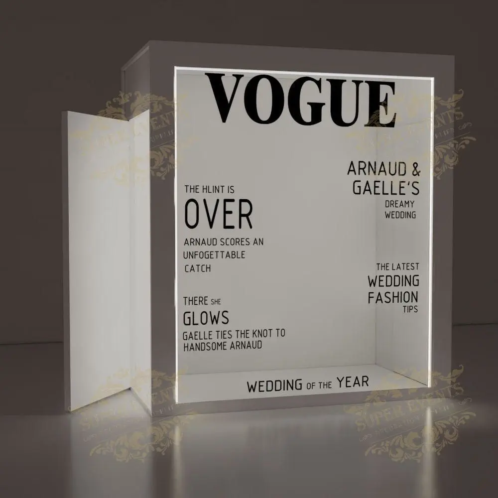 Magazine Box Photo Booth - Perfect for Wedding Party Events