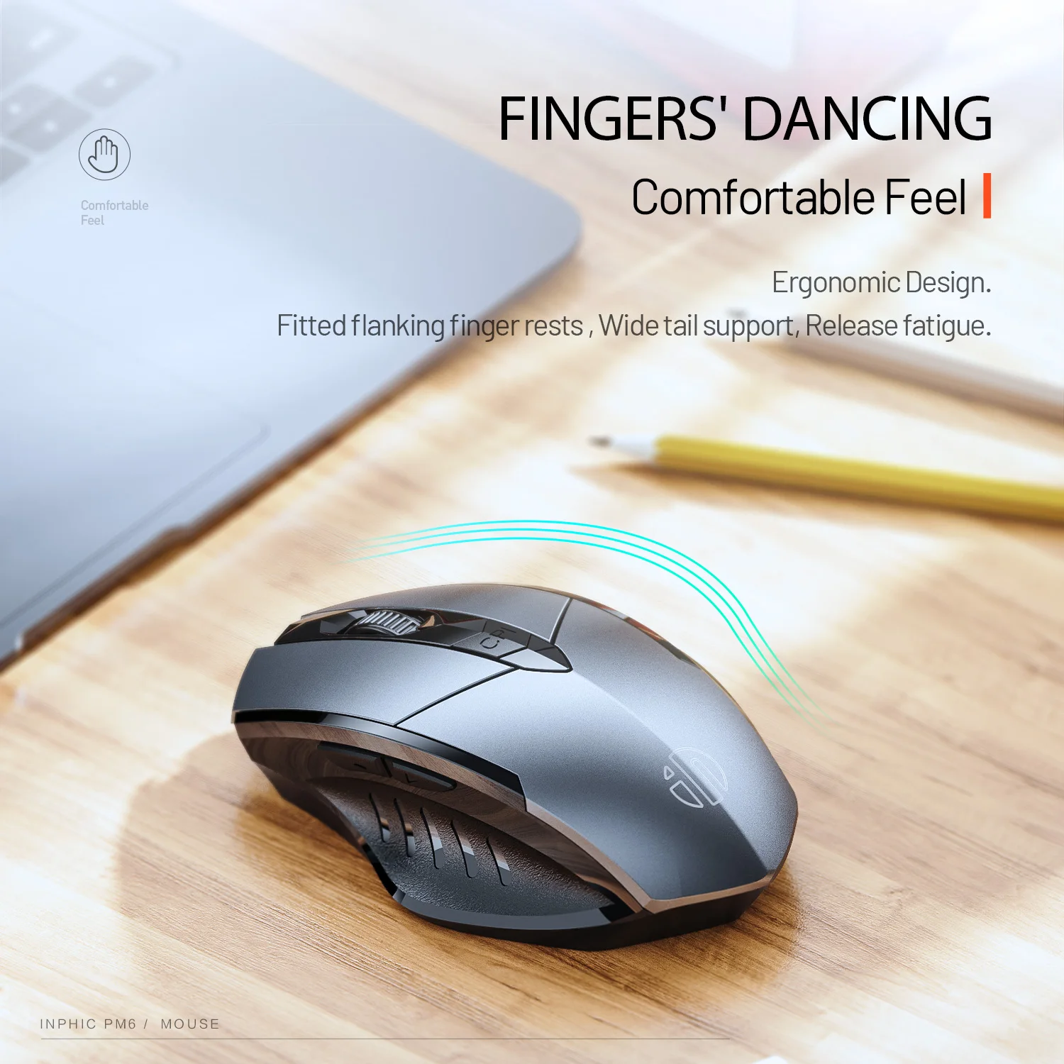 Best Silent Gaming Mouse - Wireless, Rechargeable & Ergonomic