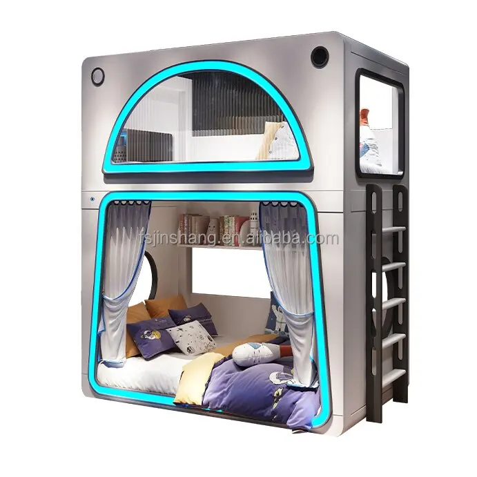 JS FURNITURE Kids House Princess Double Bed - Space Capsule