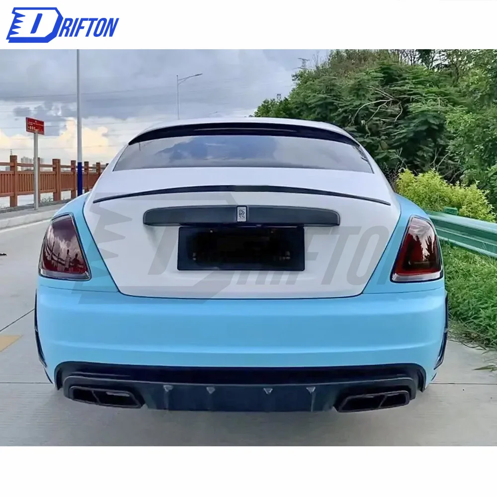 MSY Style Dry Carbon Fiber Rear Bumper Canards for Rolls Royce Wraith ...