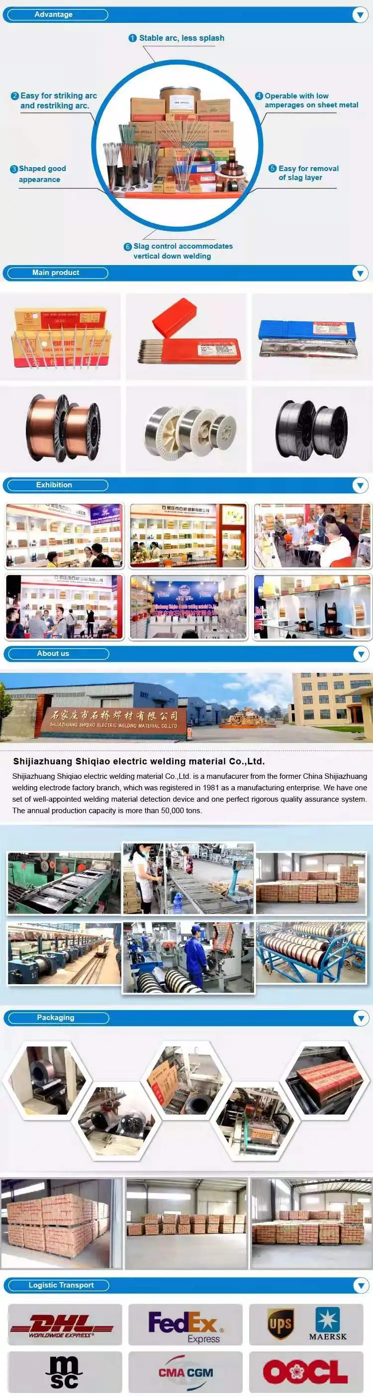 Stone Bridge Brand Factory Hero Steel Alloy Welding Rods Welding Rod ...