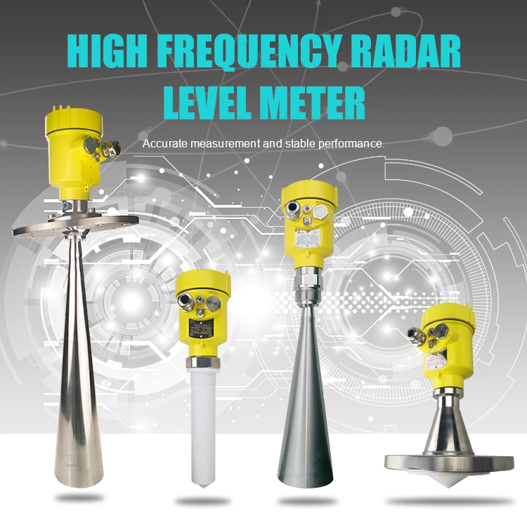 Tank Radar Level Sensor Silo Radar Level Gauge Transmitter River Water ...