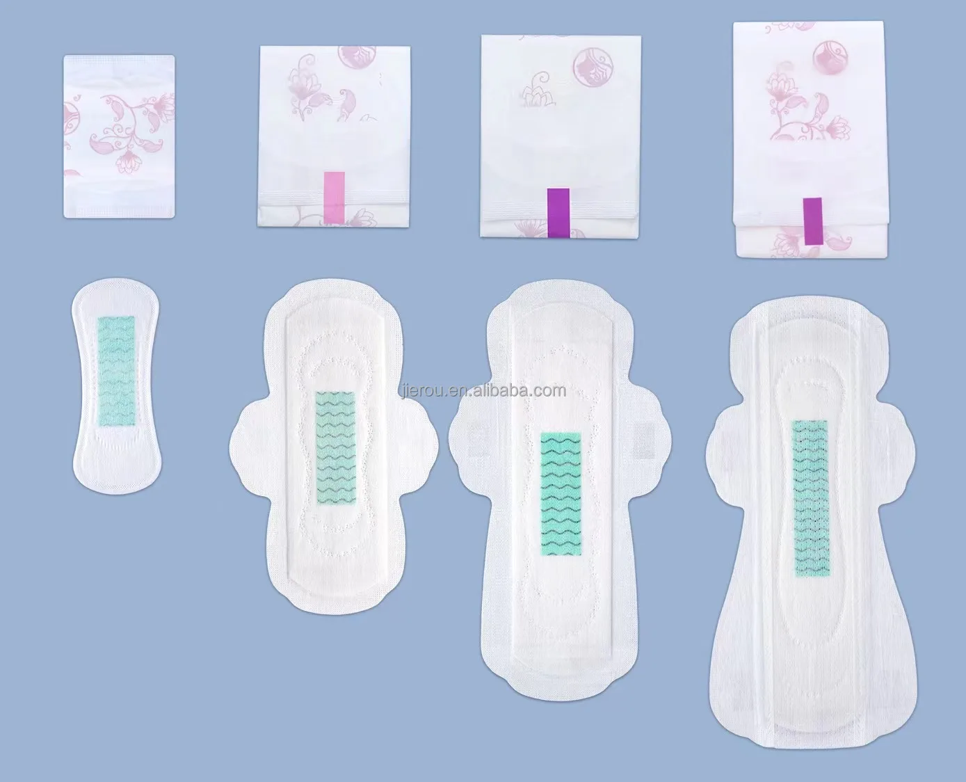 Private Label Custom Organic Cotton Soft Sanitary Feminine Napkins Lady ...