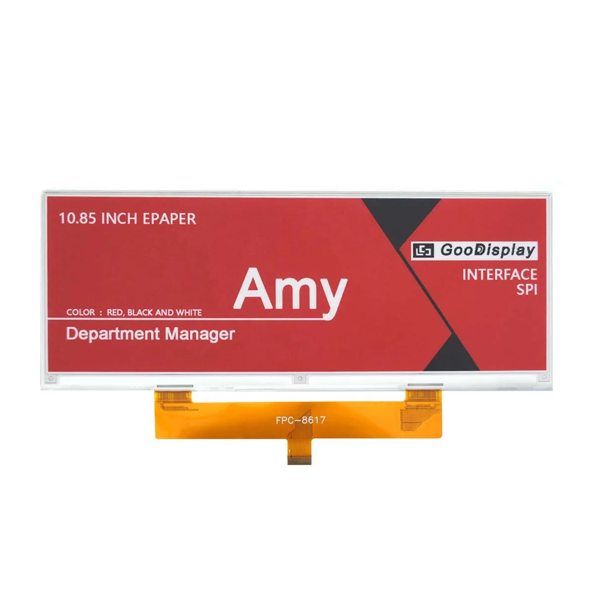 10.85-inch large ePaper red tri-color narrow E Ink screen 1360x480 ...