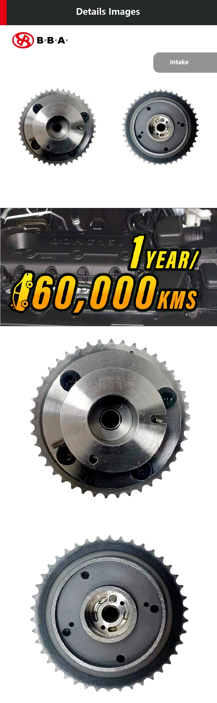 Auto Engine System Camshaft Gear 24350-2E200 for Hyundai NU G4NC