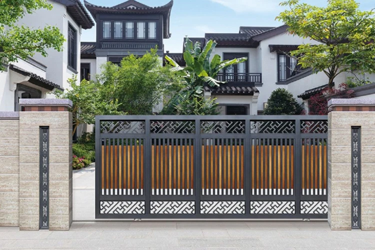 Modern House Outdoor Main Gate Design - Automatic Sliding Gate