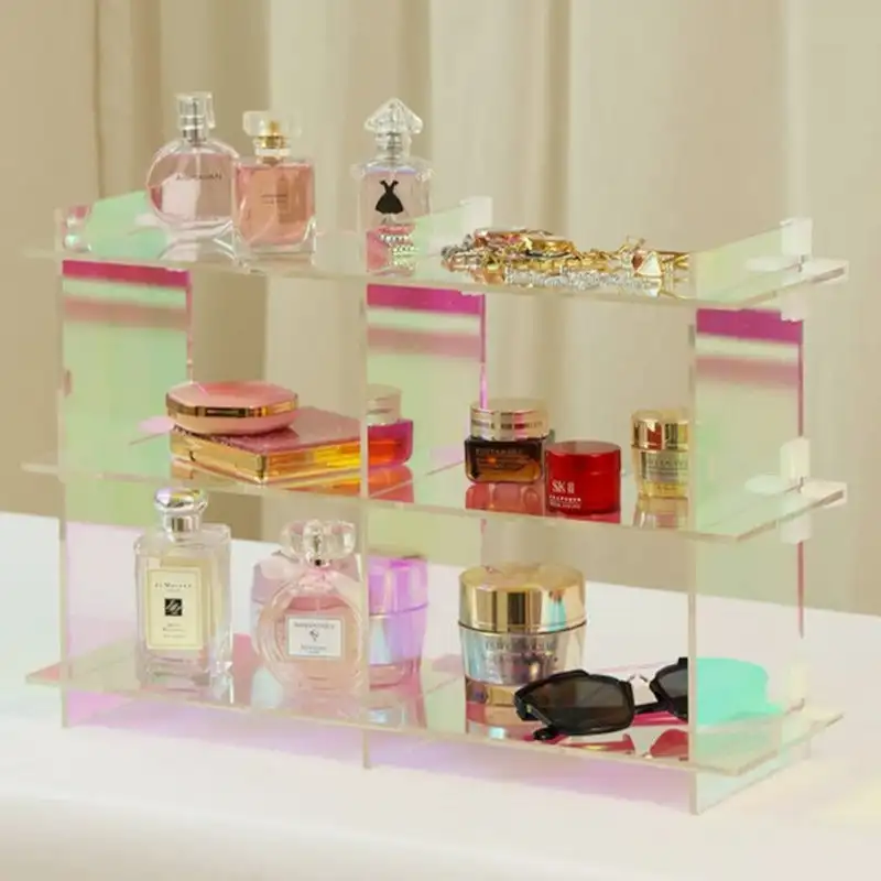 Easy Assembly Luxury Tea Cart Trolley 3 Shelf Acrylic Trolley for Hotel ...