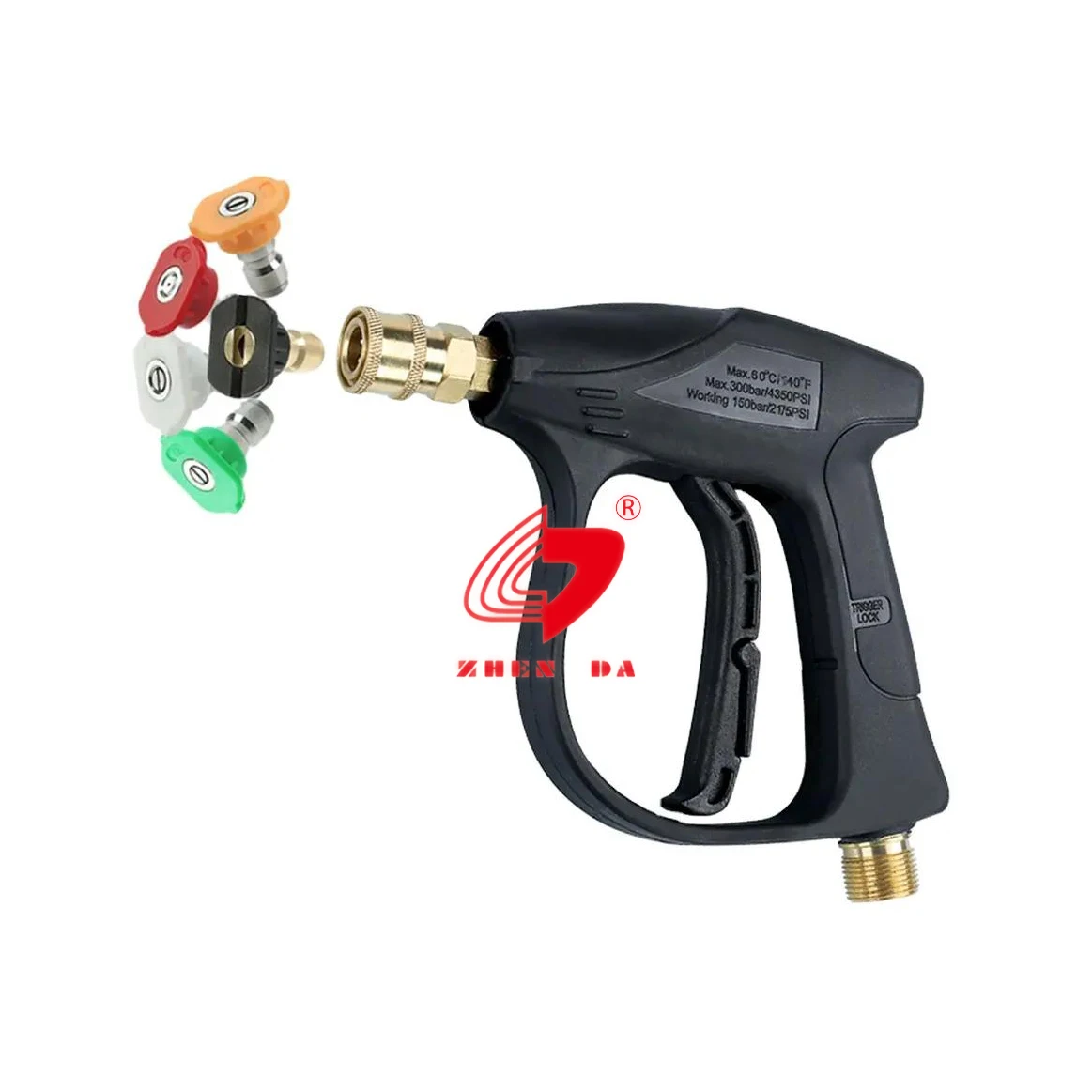 High Pressure Car Washing Gun With 5 Pack Nozzle Tips - Buy Car Wash ...