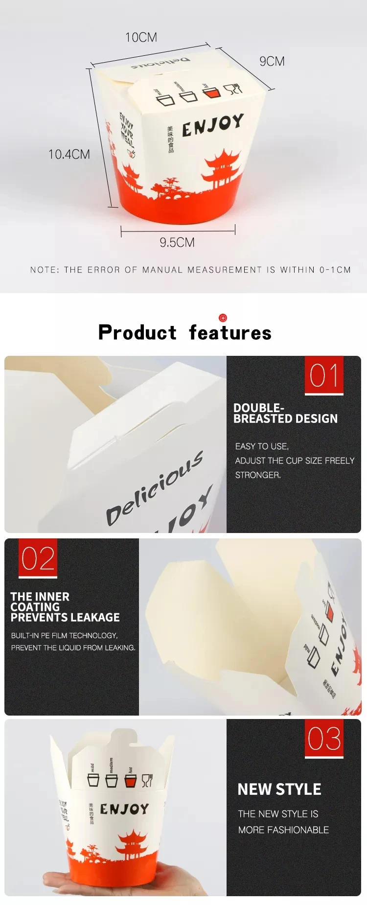 Custom Takeaway Noodle Kebab Takeout Food Boxes Takeaway Packaging ...