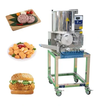 Kfc Mini Chicken Hamburger Patties Nuggets Forming Making Machine - Buy ...