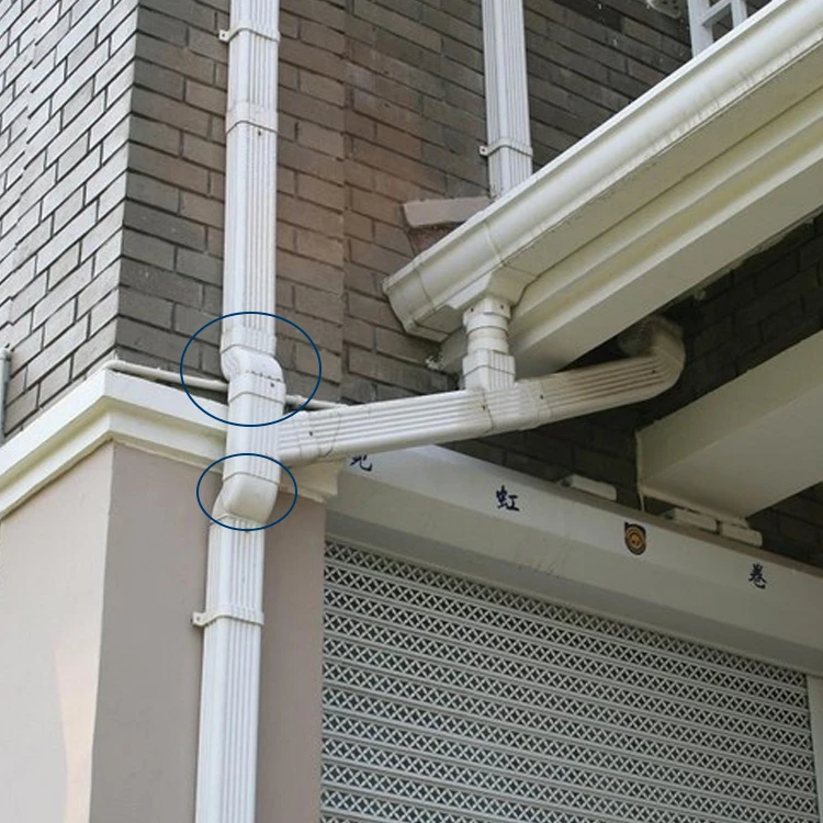 Rainwater Roof Drainage System 2x3 Downspout Elbow Roofing Gutter ...