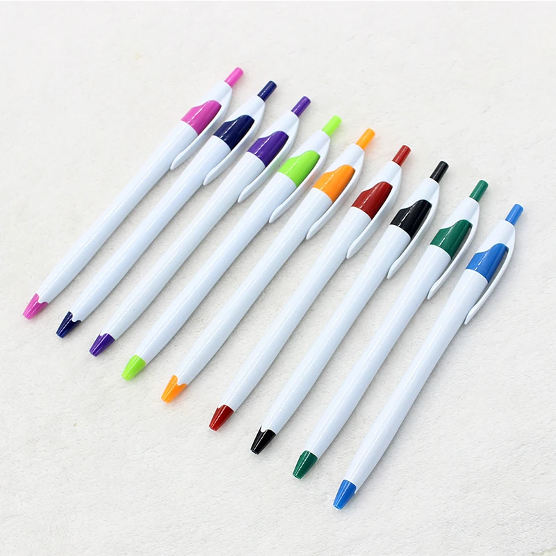 Cheapest White Color Pen Plastic Pen Ballpoint With Custom Logo - Buy ...