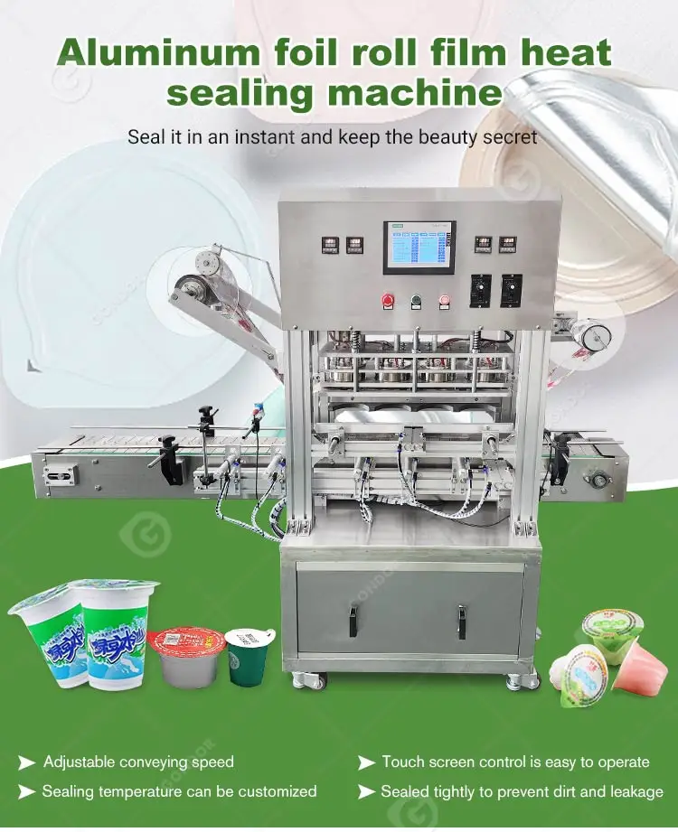 Full Automatic Bubba Glass Industrial Cup Vasos Milk Tea Sealer Heat ...