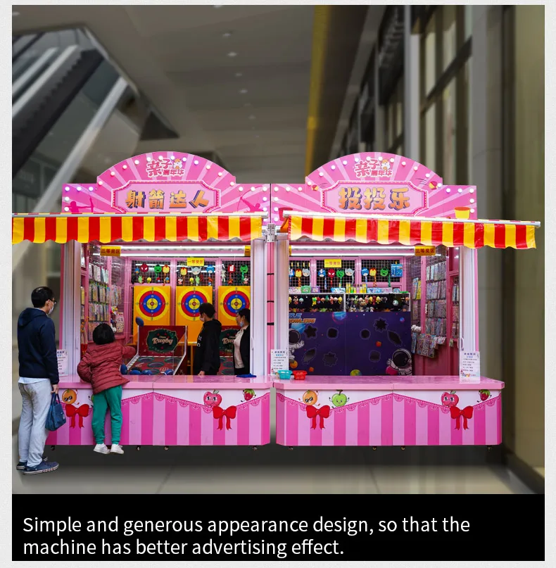 Hot Selling Dart Shooting Booth Game Earn Money Indoor Outdoor Sandbag Carnival Booth Game For ...