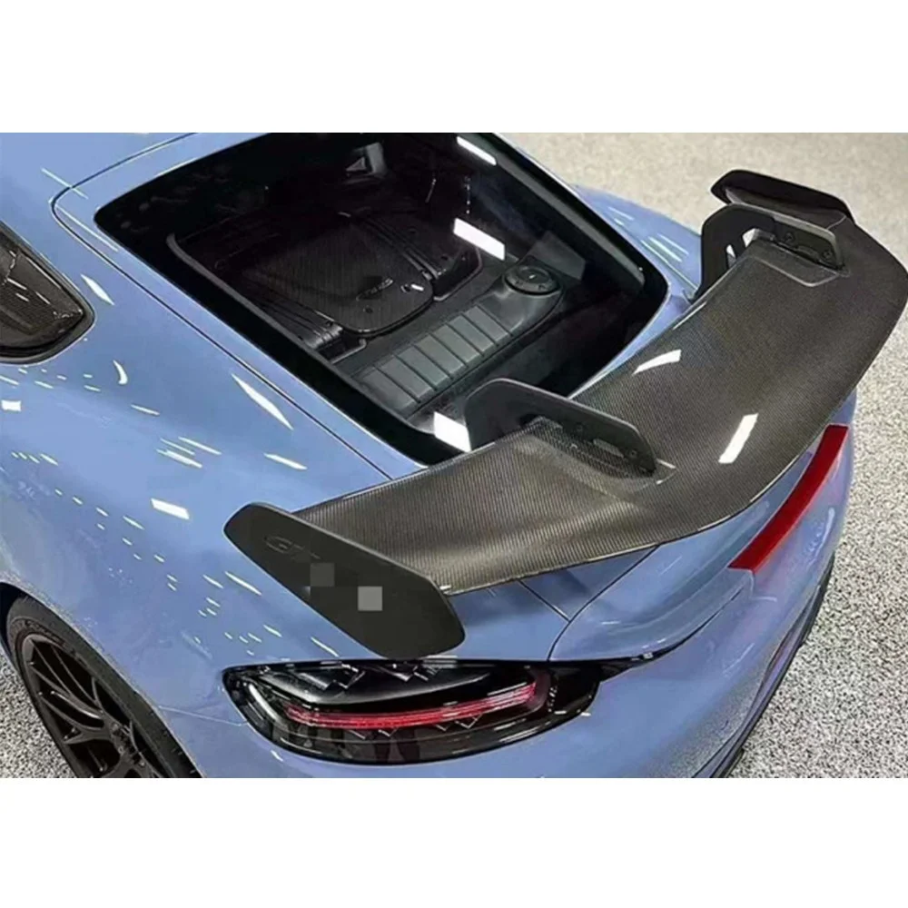 G4 Style Carbon Fiber Rear Trunk Spoiler Wing Fit For Porsche 981 718 ...