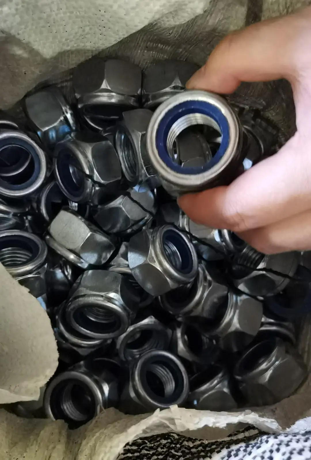 M4 - M24 Steel Galvanized Din 982 Nylock Nuts Hex Thick Lock Nuts With ...