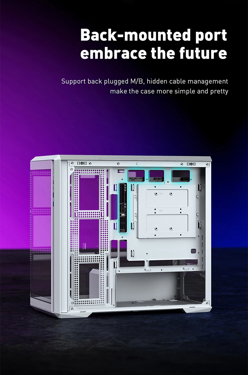 Matx Computer Case - Full Tower Cabinet for Gaming Pcs