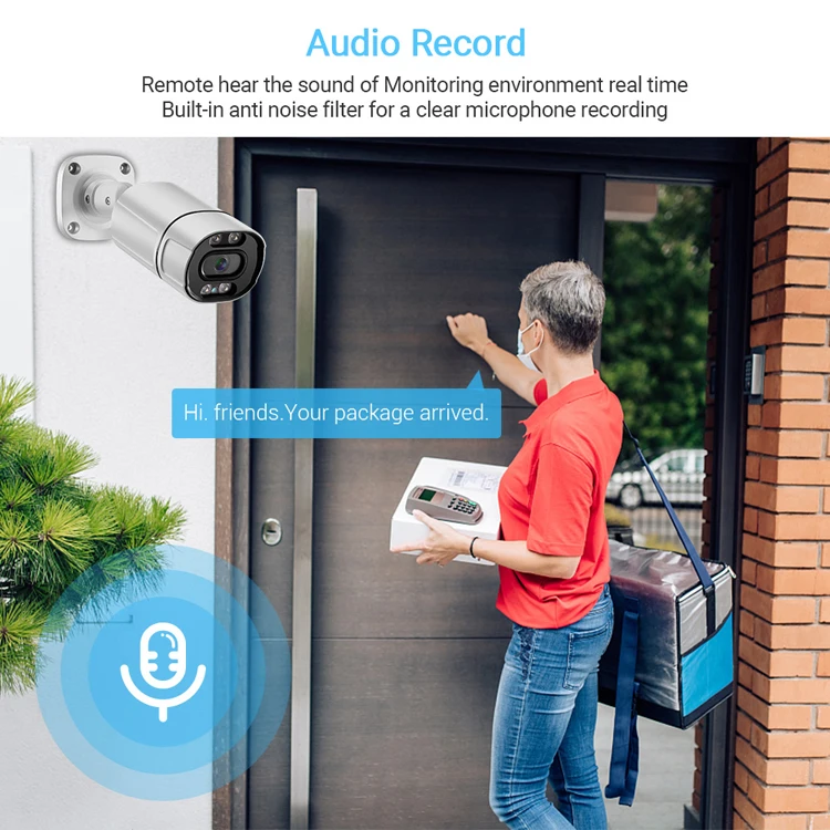 4mp 5mp 4k Ultra Hd Waterproof Outdoor Bullet Camera Home Security ...