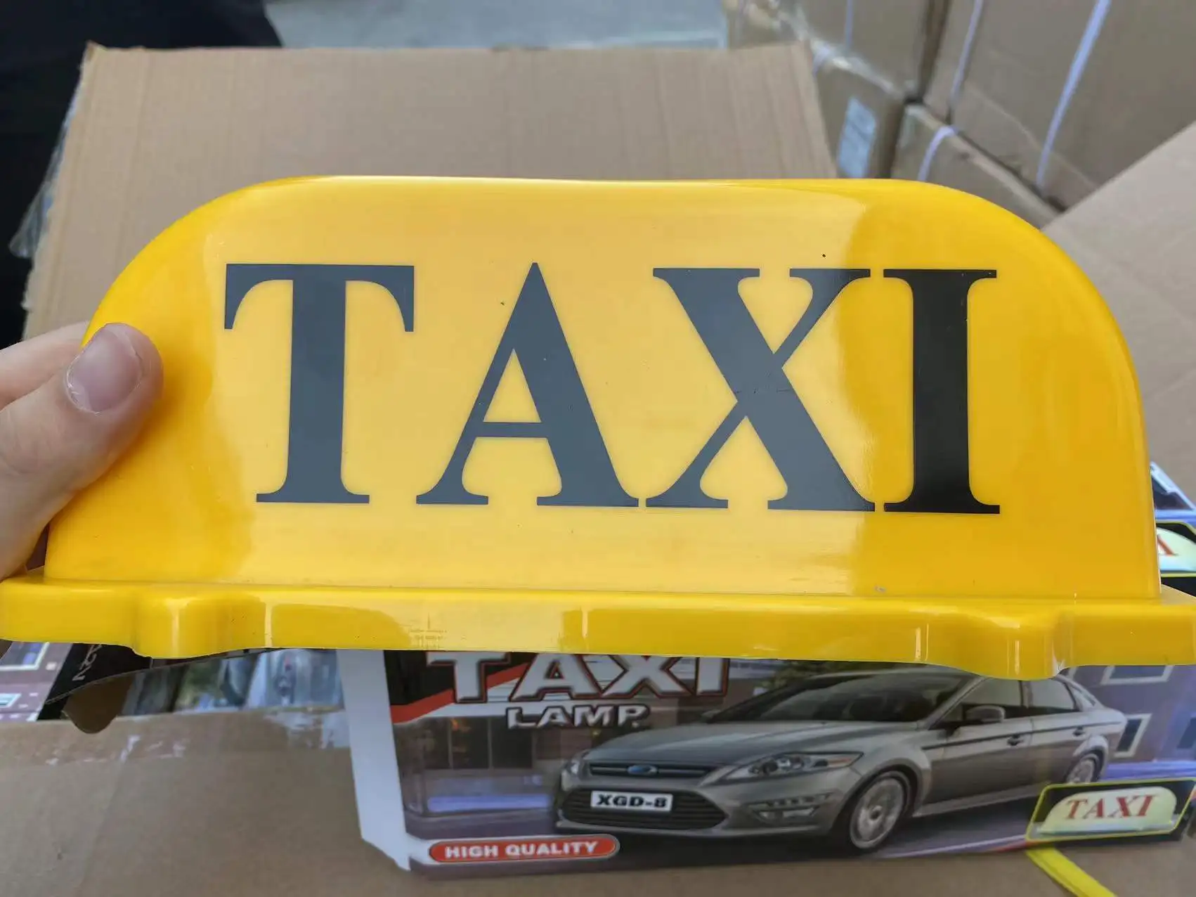 High Bright Yellow Waterproof Magnetic Taxi Top Sign Light Box - Buy ...