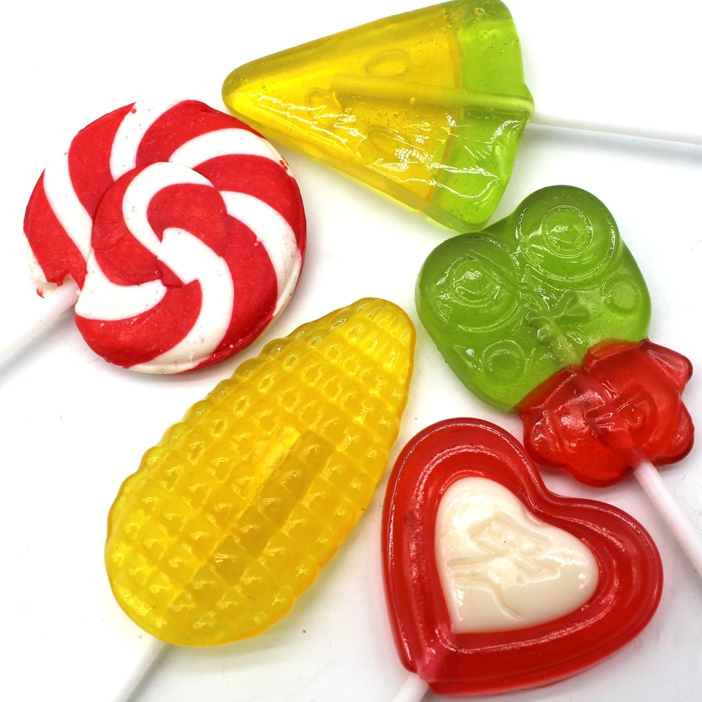 Wholesale Flavored Orange Flavored Animal Shape Hard Lollipops