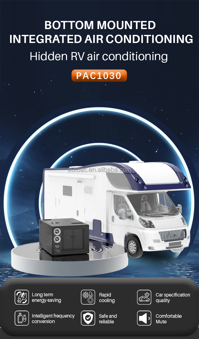 Floor Mounted Parking 24v Dc Campervan Minivan Motorhome Rv Boat Air ...