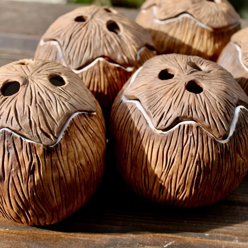 Handmade Ceramic Dinnerware Plates & Eco-Friendly Coconut Bowls ...