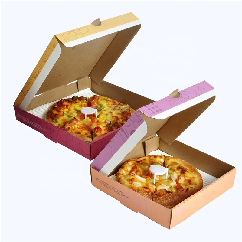 Customized Food Grade Pizza Packing Disposable Carton Pizza Box ...