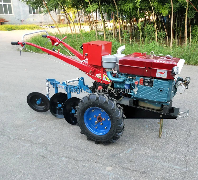 Hot Sale Farm Equipment Mini Plow 2 Wheel Walking Tractor With Disc ...