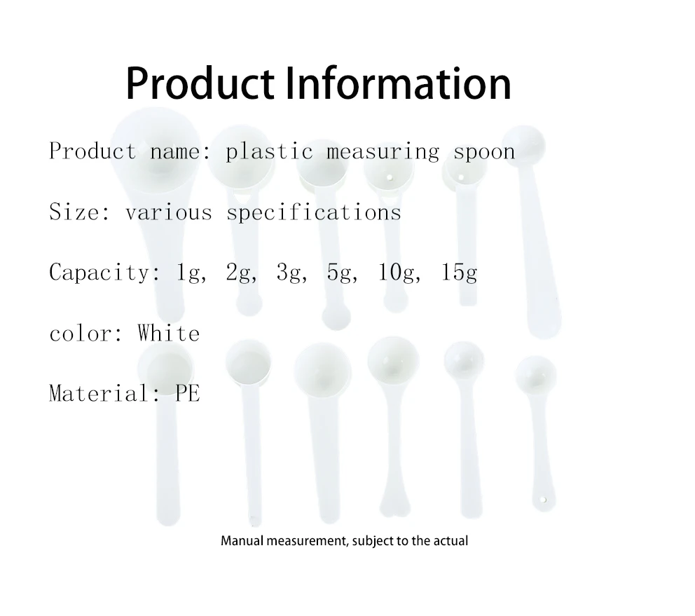 Plastic Measuring Spoons - Eco-Friendly & Versatile