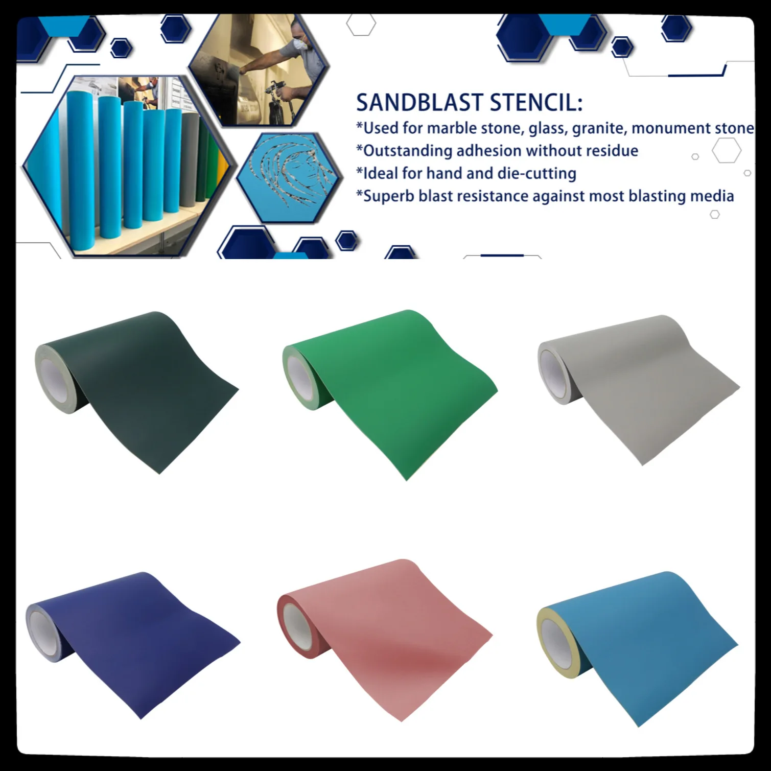 Monument Sandblast Stencil For Stone Etching - Buy Sandblasting Stencil ...