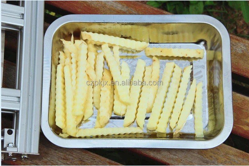 Wavy Potato Crisps Cutter Machine Commercial Potato Slicer Machine to ...