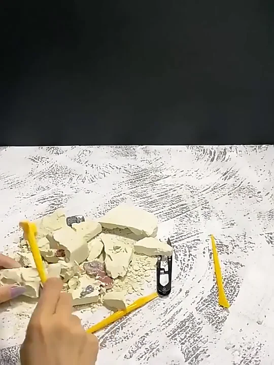 Parent-child Explore Secrets Diy Rock Fossil Crystal Mineral Digging ...