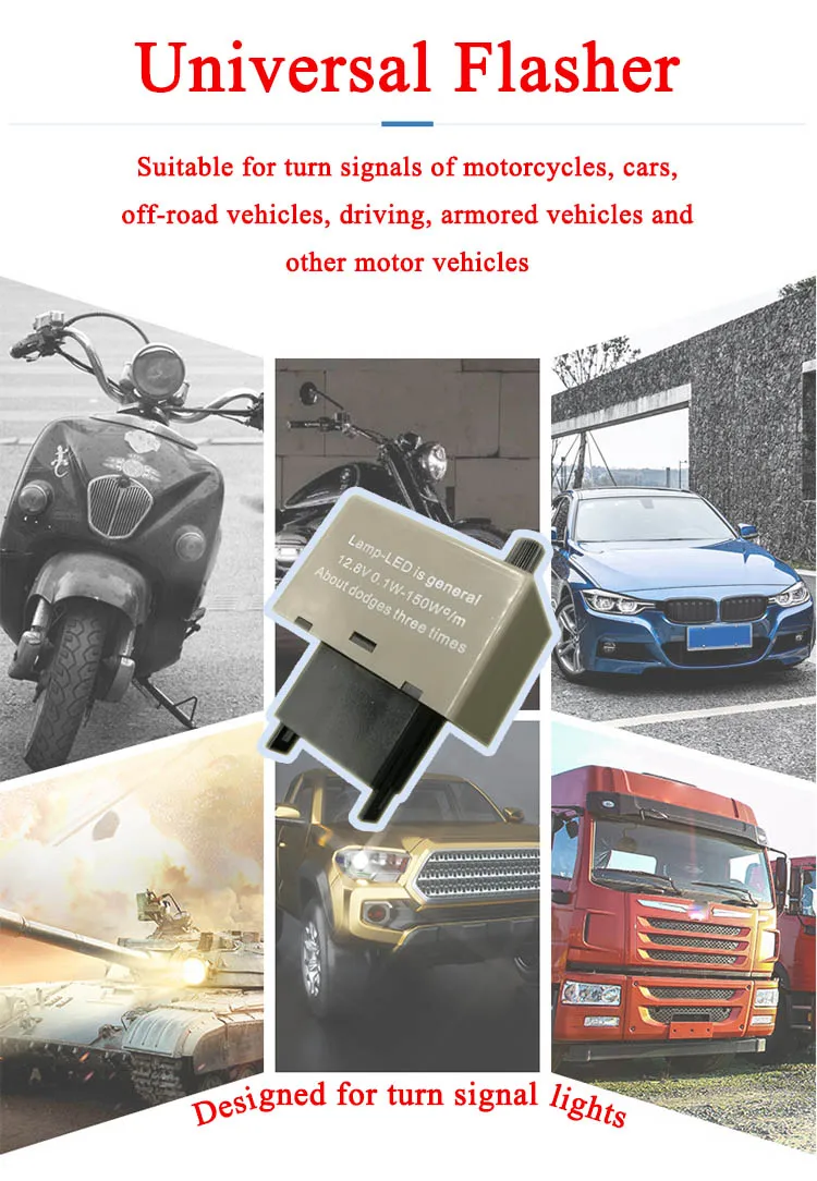 Auto Car Motorcycle 2 3 4 5 8 Pin Led Flasher Relay Drl Strobe ...