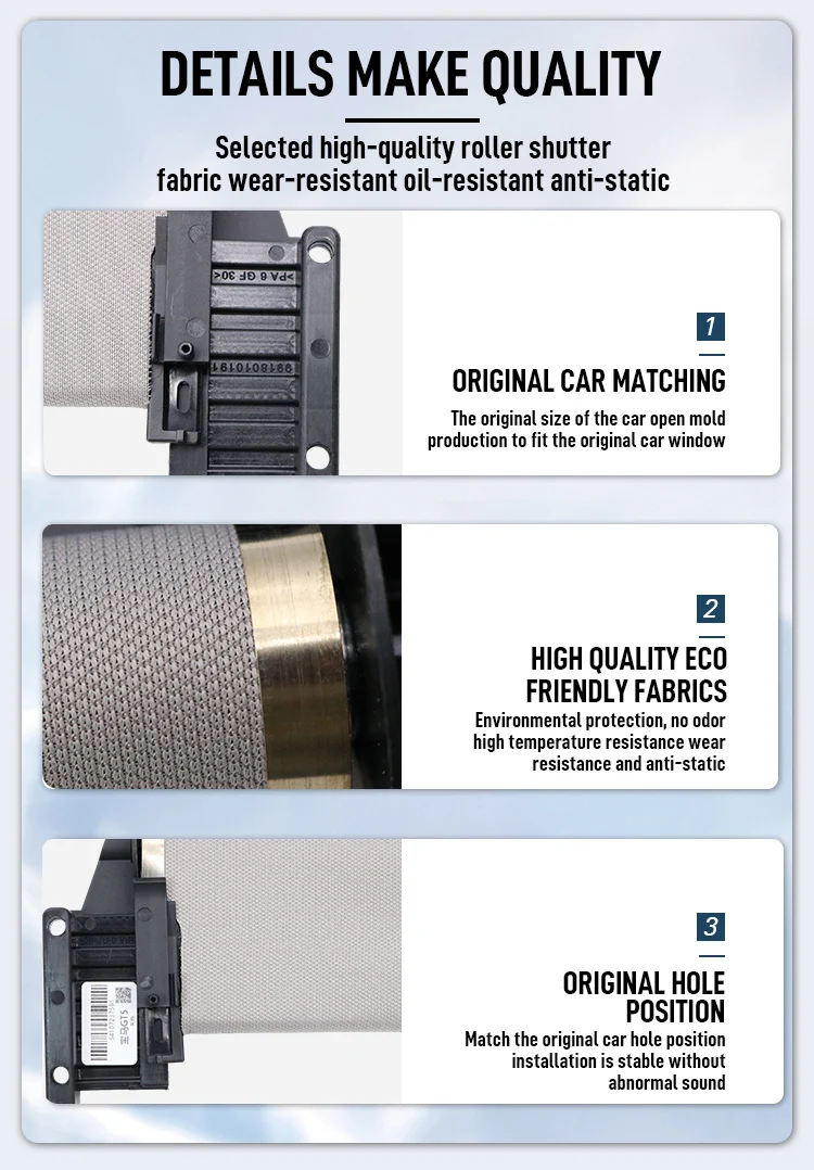 Electric Retractable Car Roller Sunshade for BMW 5 Series