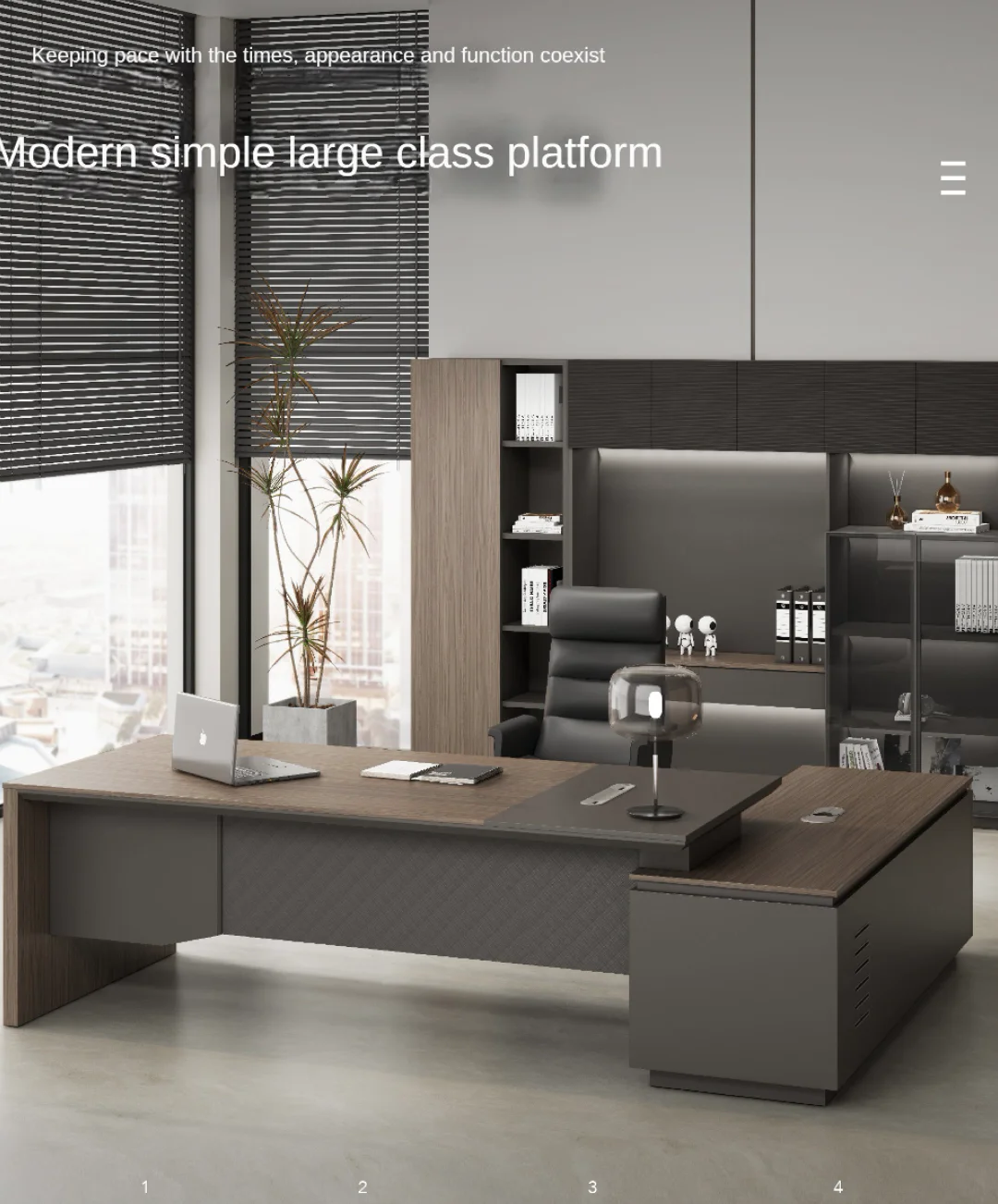 Modern Luxury L Shape Office Executive Desk Manager Office Desk Boss ...