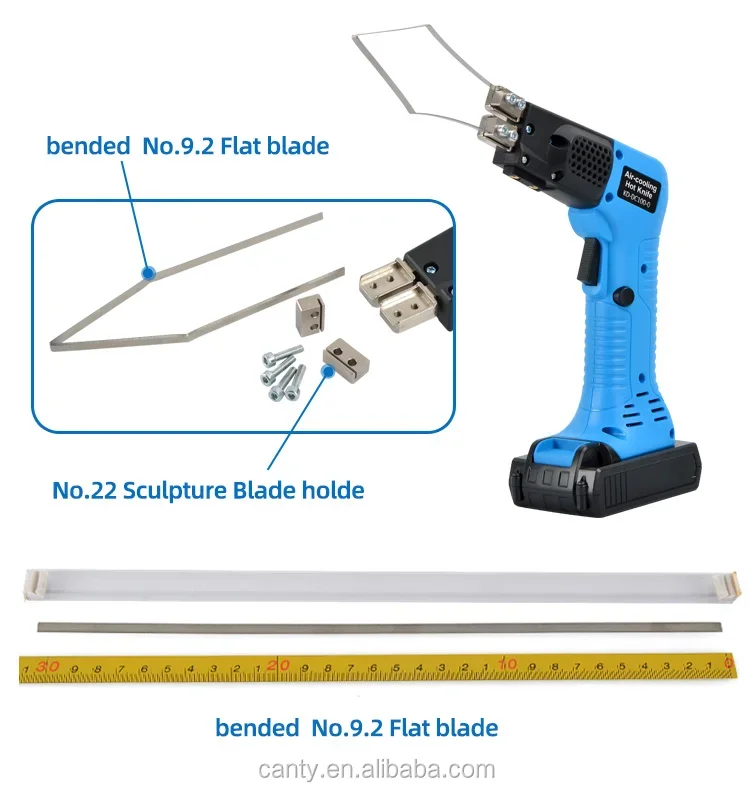 Cordless Foam Cutter Hot Knife - 18V Battery Styrofoam Cutter for ...