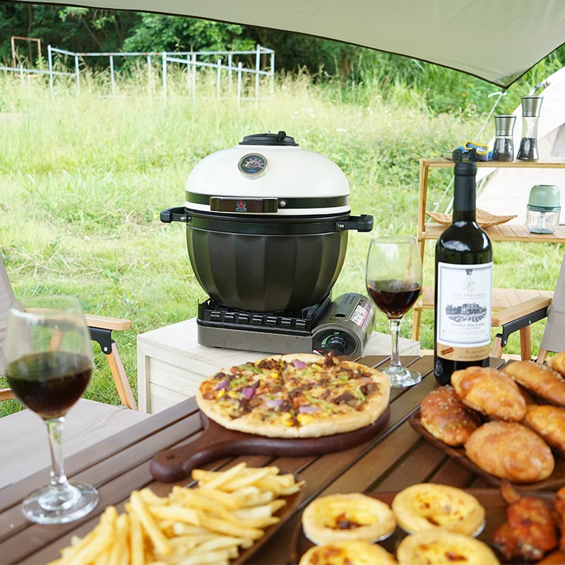 Top Vent Stainless Kamado Camping Kitchen Accessories Fire Box Bbq ...