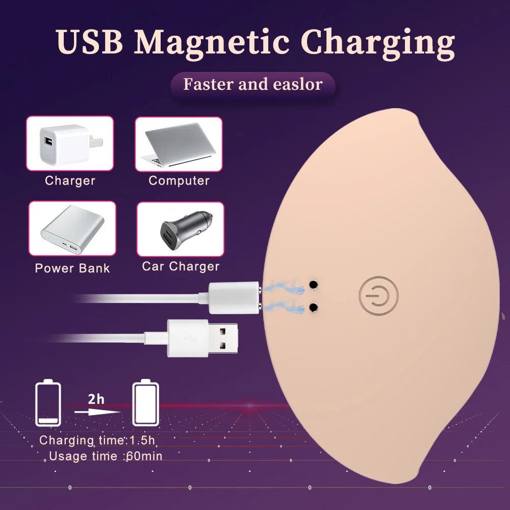 Portable Wireless Remote Control Vibration Silicon Sexy Chest Massager ...