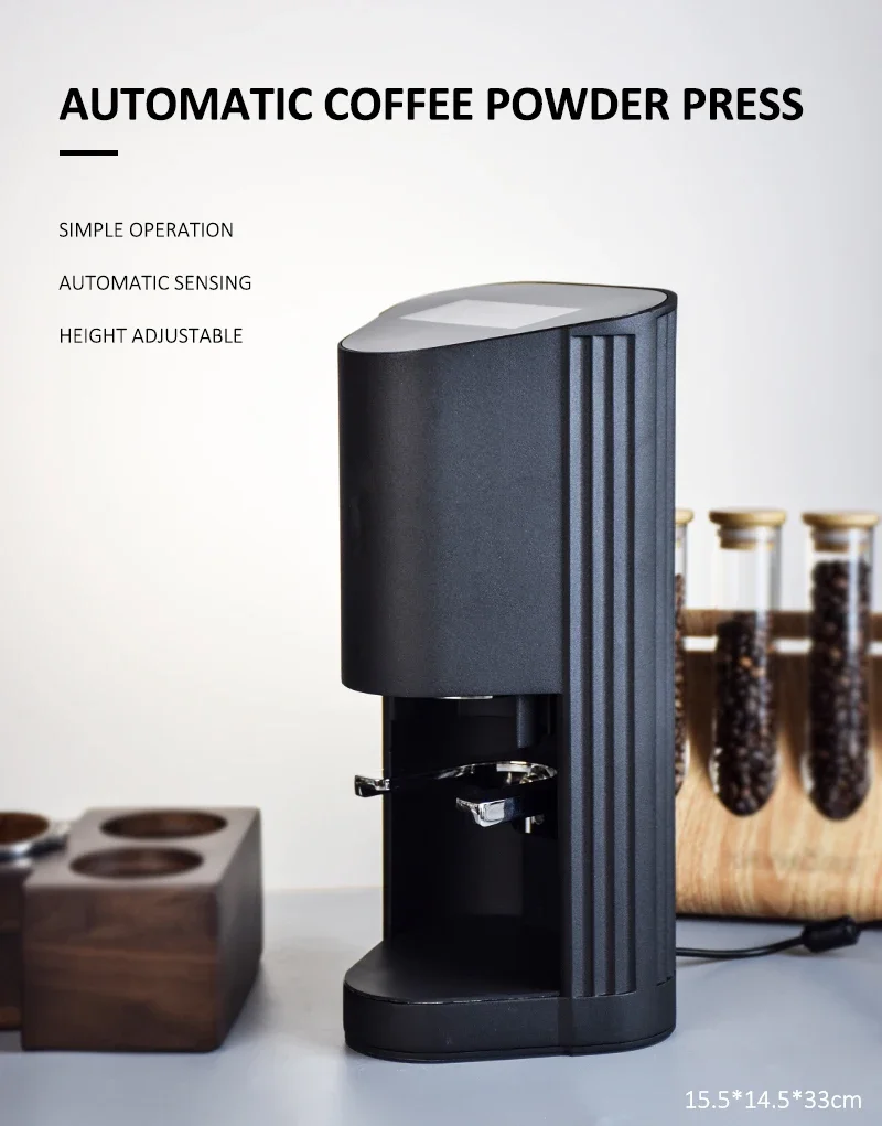 Ecocoffee Automatic Tamper Home & Office Coffee Tamper ( 38.35mm,Black ...